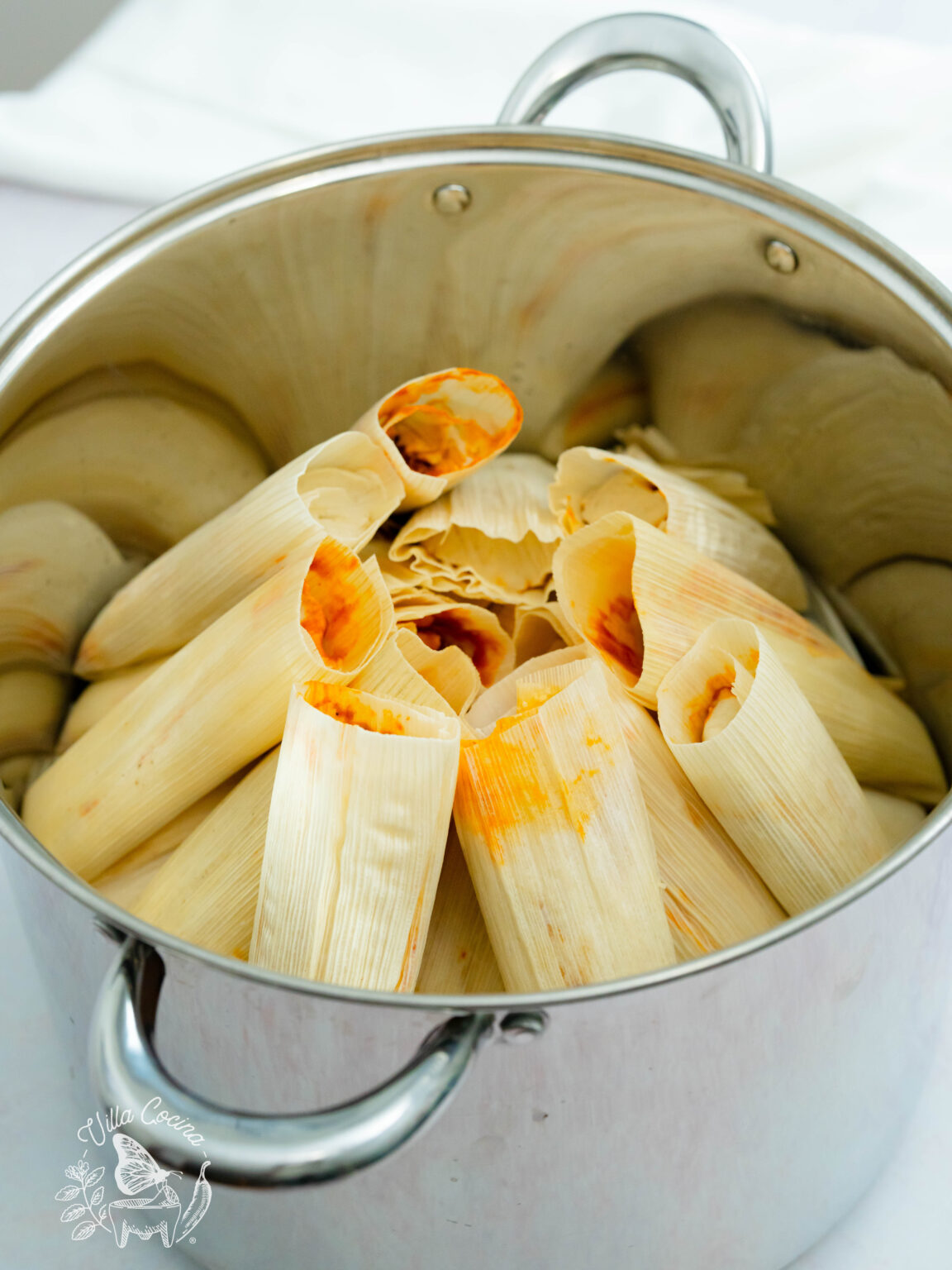 Mexican Red Pork Tamales - Villa Cocina