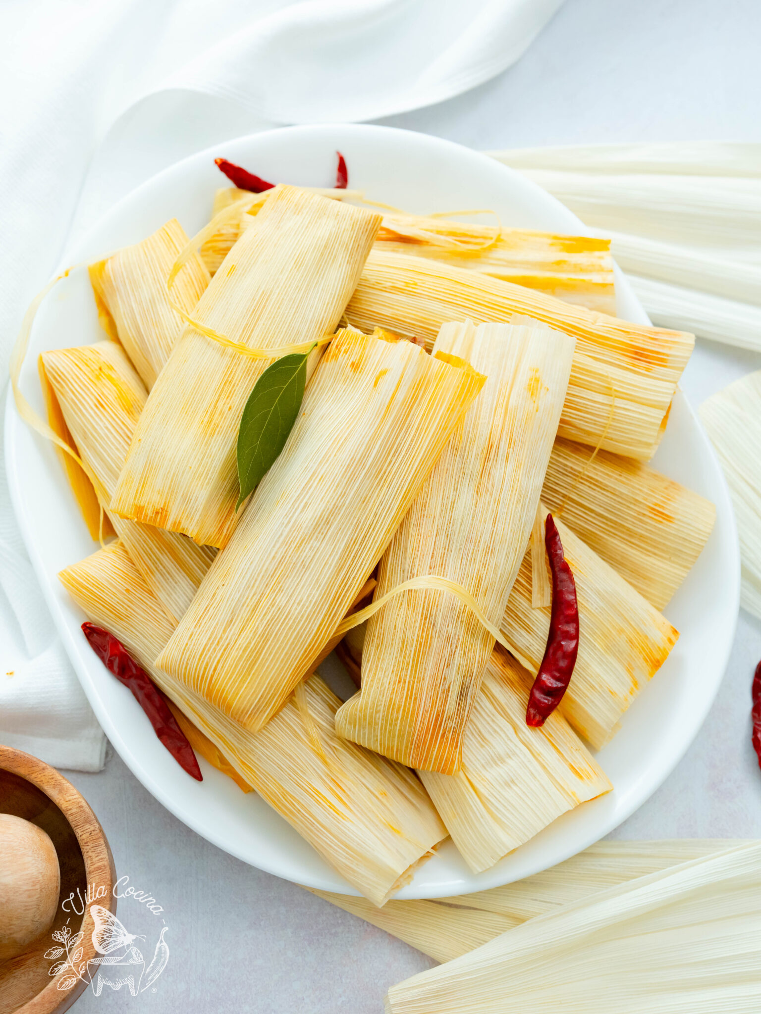 Mexican Red Pork Tamales - Villa Cocina
