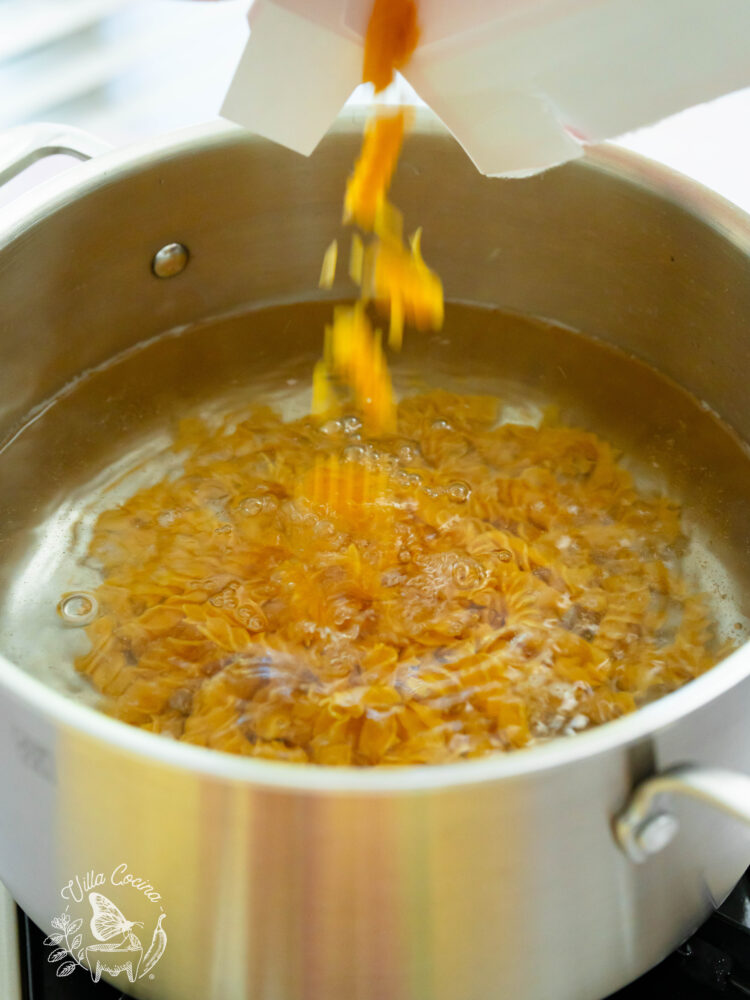 Pan-Fried Lemon Garlic Pasta - Villa Cocina